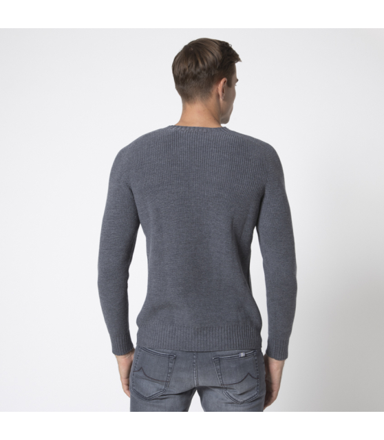GRAN SASSO - Pull gris en maille